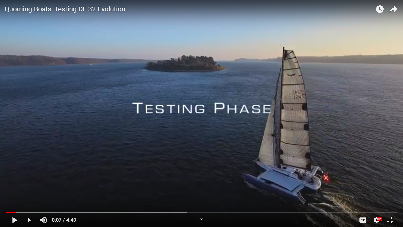 The New Dragonfly 32 Evolution Gets it's First Sail Trails by the ...